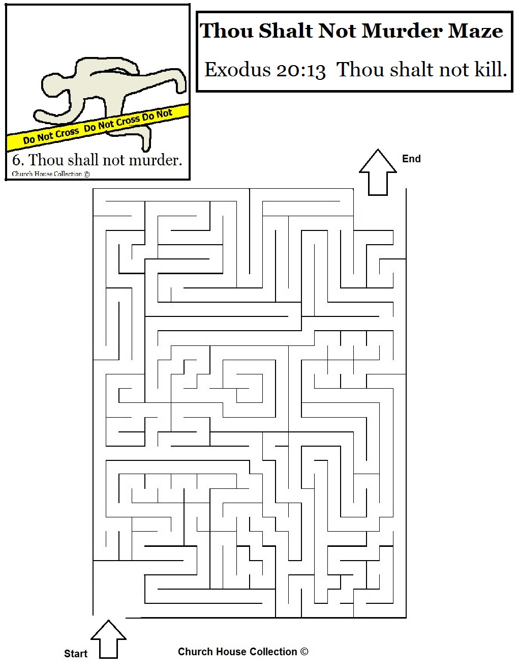 Ten Commandments Maze